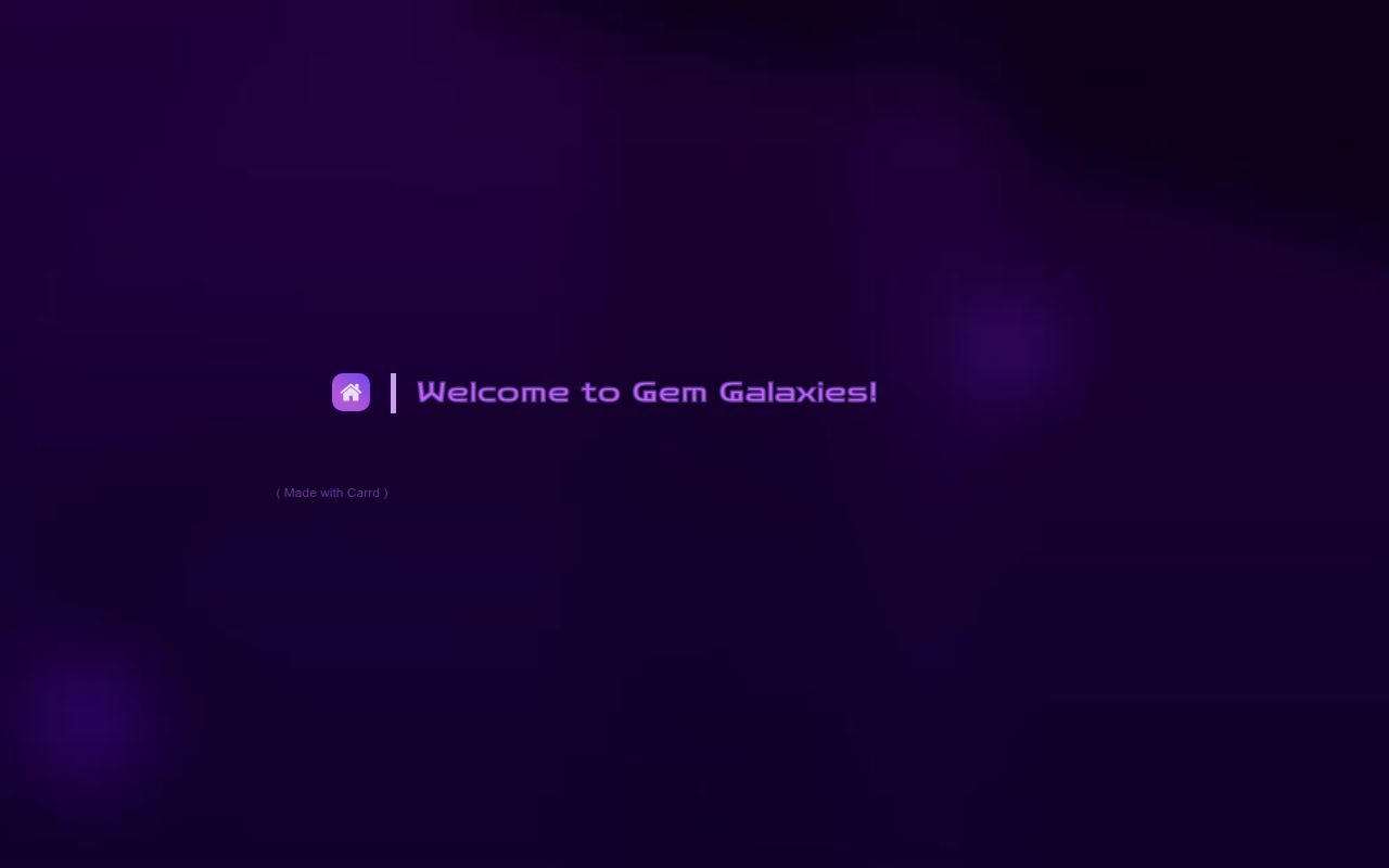 Welcome to Gem Galaxies!